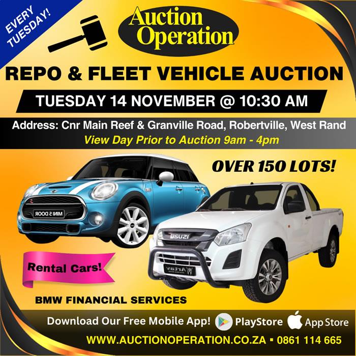 Auction Operation - LIVE REPO & FLEET VEHICLE AUCTION