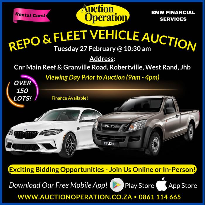 Auction Operation - LIVE REPO & FLEET VEHICLE AUCTION
