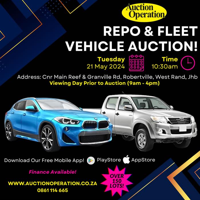 Auction Operation - LIVE REPO & FLEET VEHICLE AUCTION
