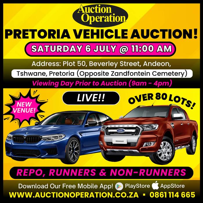 Auction Operation - Pretoria Vehicle Auction!