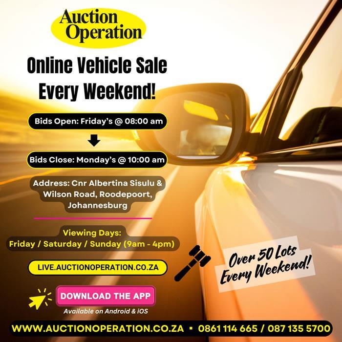 Auction Operation - Online Vehicle Sale!