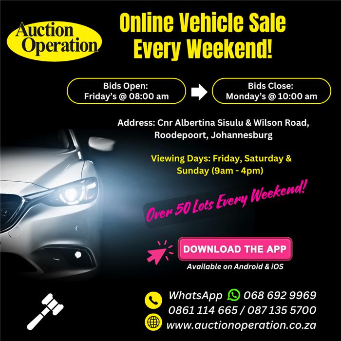 Auction Operation - Online Vehicle Sale!