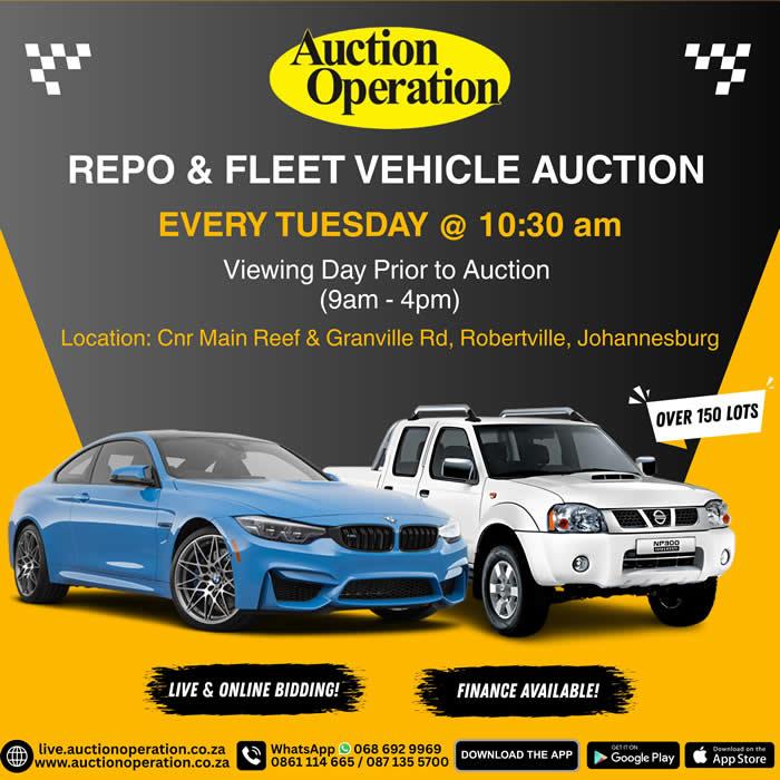 Auction Operation - EVERY TUESDAY VEHICLE AUCTION.